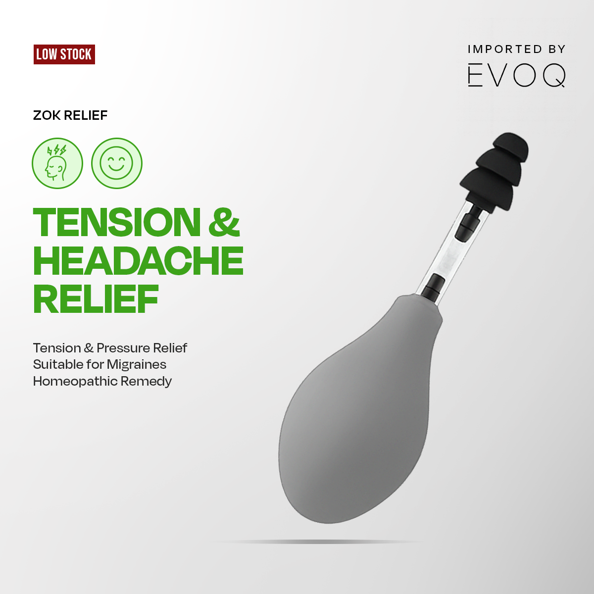 ZŌK by Evoq - 1 minute Headache & Migraine Relief – EVOQ